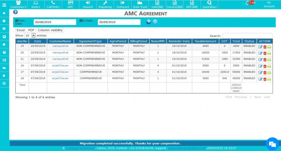 info info will show the information about page from date
